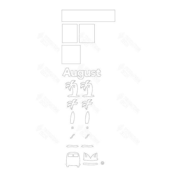 SVG - August Calendar – Foundations Decor